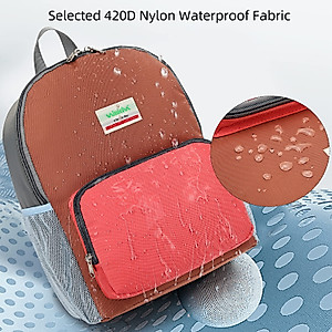 willikiva Waterproof Backpack for School Kids Backpack Bookbag Girls Boys Lightweight Travel Bag (Blue)