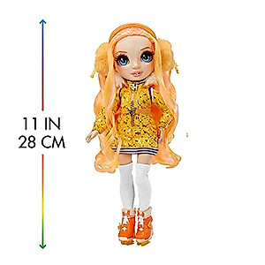 Rainbow High Winter Break Poppy Rowan – Orange Fashion Doll and Playset with 2 Designer Outfits, Pair of Skis and Accessories, Kids and Collectors, Toy Gift Ages 6 7 8+ to 12