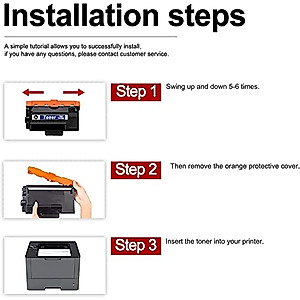 FOMY 1 Pack High Yield TN850 TN-850 Toner Cartridge Black Replacement for Brother MFC-L5700DW L5800DW L5900DW L6800DW L6900DW DCP-L5500DN L5600DN L5650DN HL-L6200DW/DWT L5000D L5100DN Printer Toner