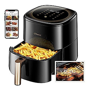 Ultenic K10 5.3QT Air Fryer Oven Combo, One-Touch Screen with 11 Presets, Complete APP Control Including Customizable Smart Cooking Programs and Over 100 Recipes, Nonstick and Dishwasher-Safe Basket