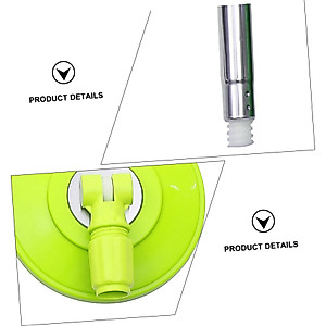 FOYTOKI 1 Set Mop Pole Mopping Floor Cleaner Mop Mopa para Limpiar Pisos Commercial Mop Turnicate Kit Handle Mop Rod Mop Handle Replacement Mops Rotating Mop Accessory Rod Green Plastic