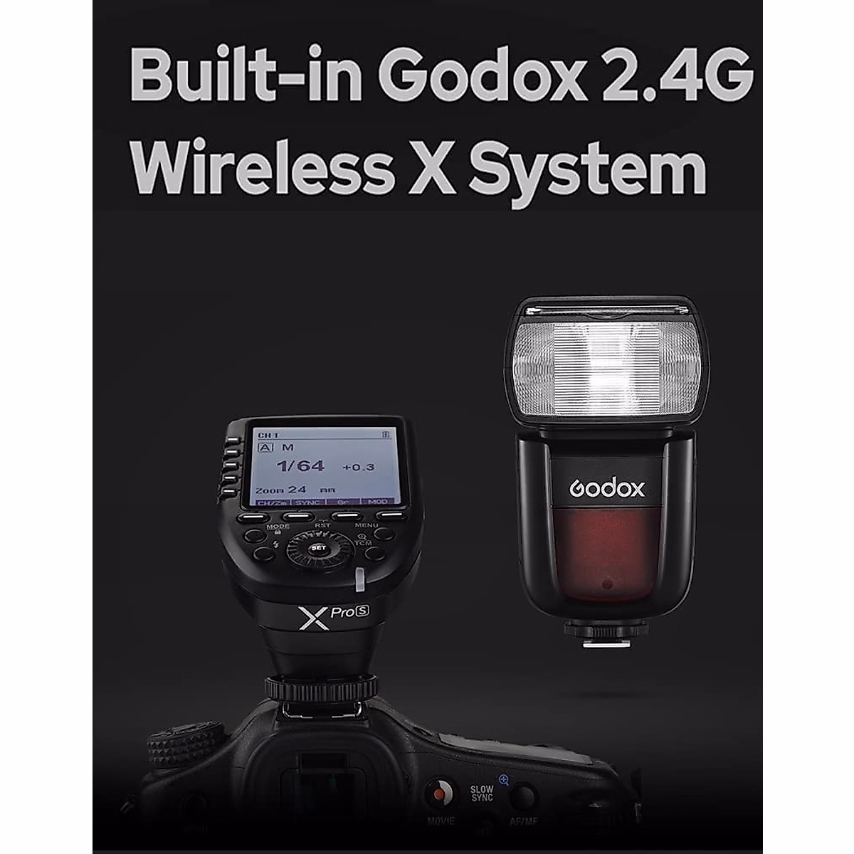 Godox V850III 2600mAh Li-ion Battery Camera Flash for Canon Sony Nikon Fuji Fujifilm Olympus Panasonic Pentax Camera Flash Speedlight Speedlite,for DSLR Cameras Digital Cameras with Standard Hot Shoe