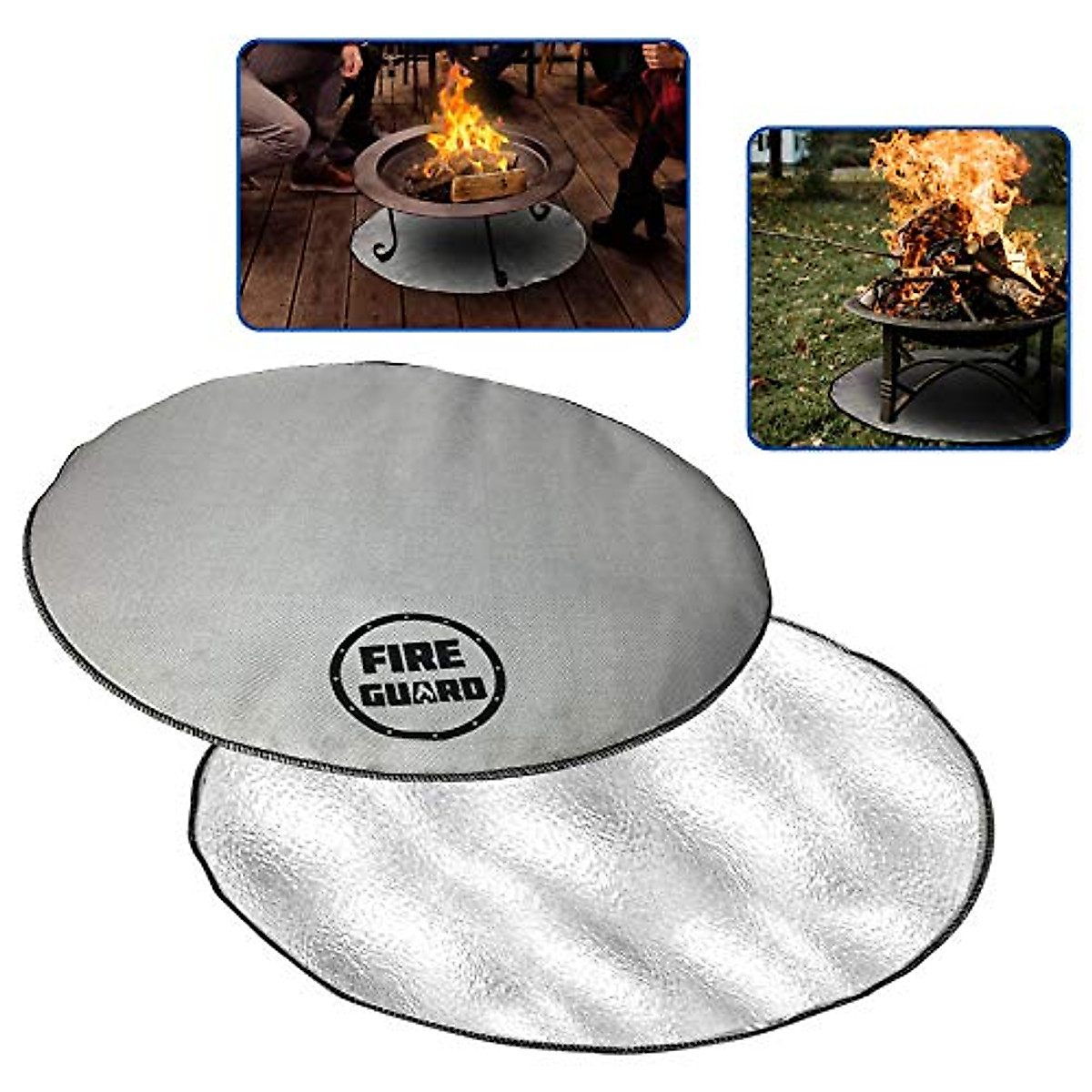 Deck Protector - Fireproof Mat Fire Pit Pad Deck Protector Great for Base, BBQ Mat, Patio Shield, Deck Defender - Fire Retardant Resistant mat for Outdoors - Charcoal Grill – 30 Inch