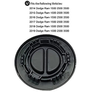 Trucks Towing Prep Group Bed Plug Cover Kit 5th Wheel for 2014-2019 Dodge Ram 1500 2500 3500 Pickups Replace 68225506AA