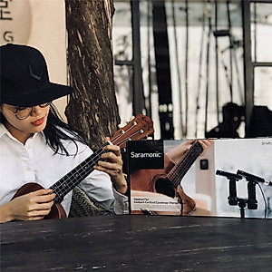 Saramonic Paired Acoustic Studio Condenser Microphones with Adjustable Mount Professional Video Microphone (SR-M500)