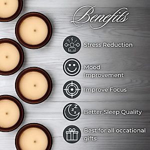 Luxury Aromatherapy Candle | Vetiver and Sandalwood | Natural Soy | Unique Essential Oils | Pure Cotton Wick | Best for Gift, Travel, Home & Bath, Wellness | 130 Grams | Present