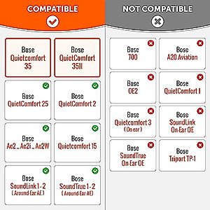 WC Freeze QC35 - Cooling Gel Ear Pads for Bose QC35 & QC35ii (QuietComfort 35) Headphones & More | Breathable Sports Fabric, Cooling Gel, Extra Thick & Cooler for Longer | Geo Grey