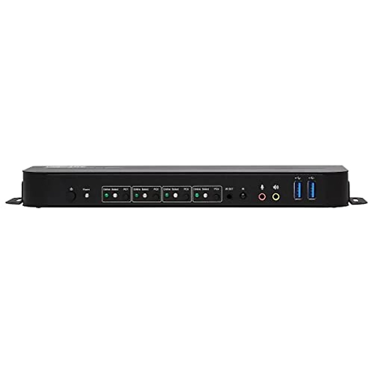 Tripp Lite 4 Port DisplayPort USB KVM Switch, Quad Port DP USB KVM Switch, 4K 60 Hz, HDR, HDCP 2.2, DP 1.4, USB 3.0 Cables, Black (B005-DPUA4)