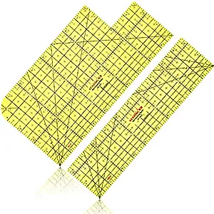 2 Pieces 2021 New Inches Hot Hem Sewing Ruler Hot Iron Ruler Hot Hemmer Pressing Tool Heat Resistant Ruler Sewing DIY Tools Measuring Quilting Press Handmade for Electric Iron Home Clothing Making()