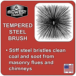 Midwest Hearth Square Wire Chimney Cleaning Brush (7-Inch Square)