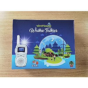 Wishouse Walkie Talkies for Kids 4 Pack,Family Walky Talky Adults Children Radio Long Range,Outdoor Camping Fun Toys Birthday Present Xmas Gifts for 4 5 6 7 8 Year Old Girls Boys No Battery No Charger