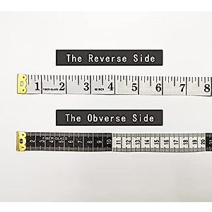 3 Pack Double Scale Soft Measuring Tape for Body Sewing Tailor Cloth Flexible Ruler, Fabric Craft Tape Measure & Medical Body Measurement 60 inch/150cm,White