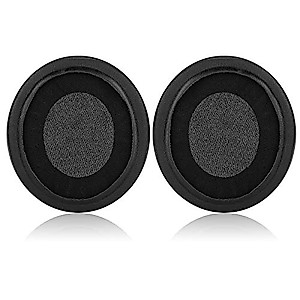 JARMOR Replacement Memory Foam & Protein Leather Ear Cushion Pads Cover for Razer Kraken X, Kraken X Ultralight, Kraken X Lite Over-Ear Headphones ONLY - Oval ( Black )