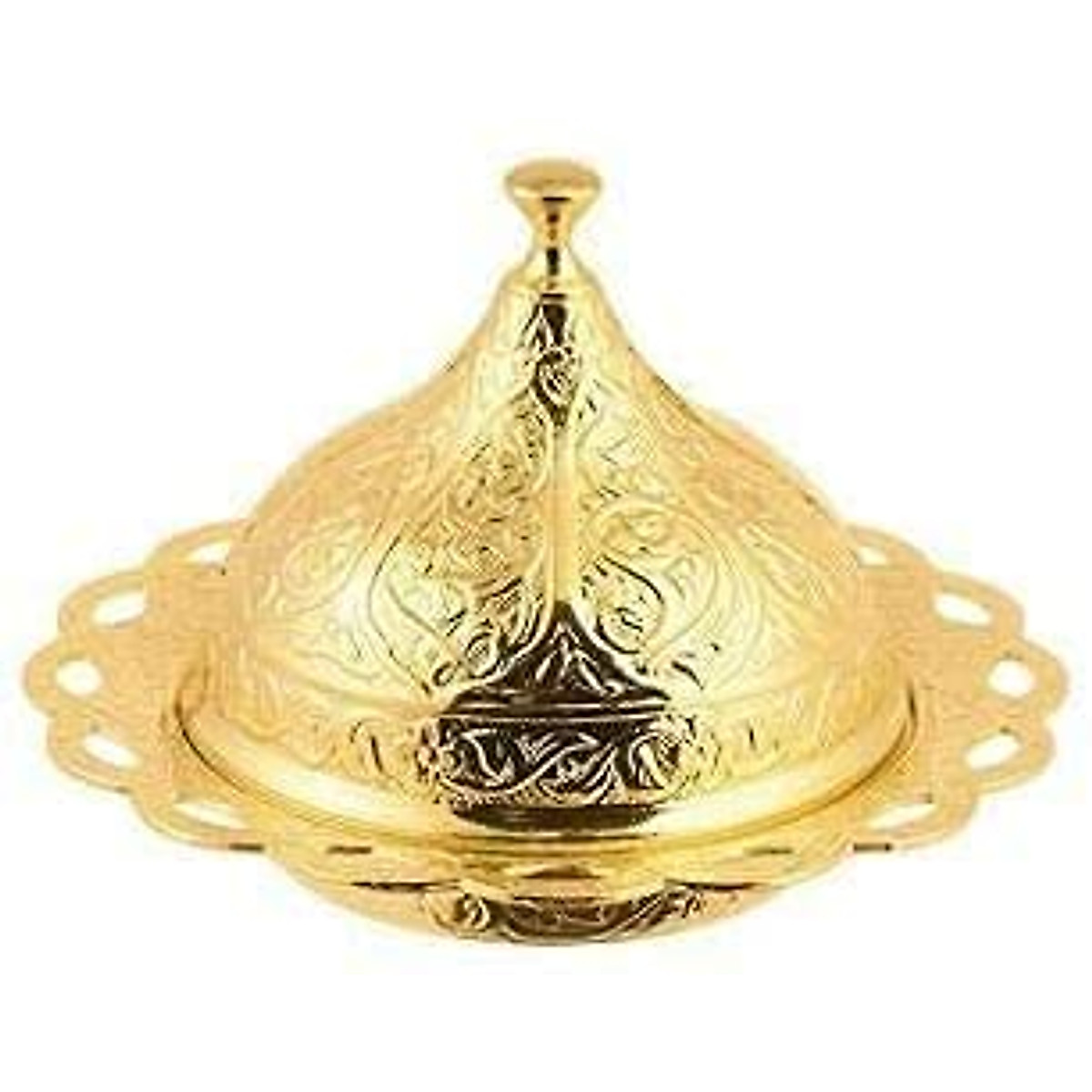 Alisveristime 27 Pc Turkish Greek Arabic Coffee Espresso Cup Saucer Set (Gelincik) (Gold)