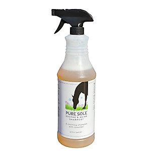 Pure Sole Soothe & Shine Shampoo - A Gentle Deep Cleaning Moisturizing Horse Shampoo - Hydrates Skin and Conditions Coat. - Perfect for Mane and Tail Too - 32 oz.