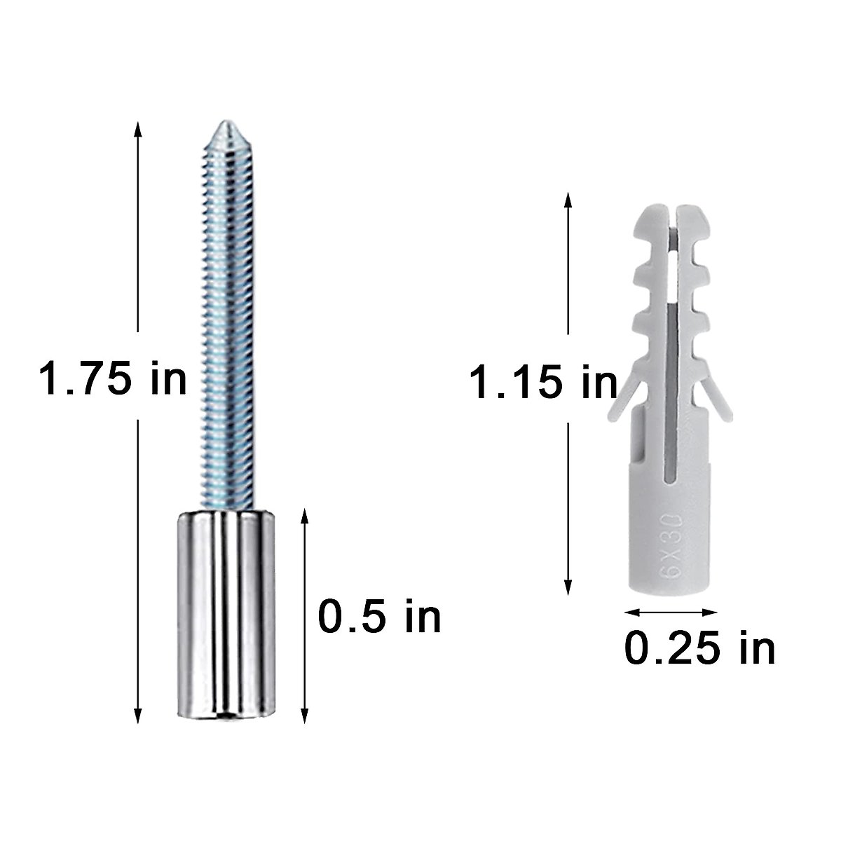 Hardware Set for Flaoting House Numebrs, House Numbers Screws for Outside, Screw Set for Modern and Sleek Floating Address Numbers, Mounting System Parts