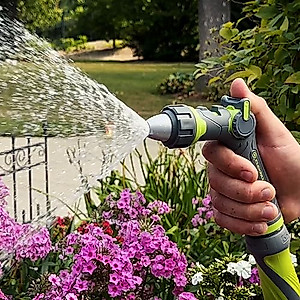 Flexzilla Garden Hose Nozzle - Heavy Duty Twist Action Adjustable Flow, NFZG51-E, ZillaGreen™