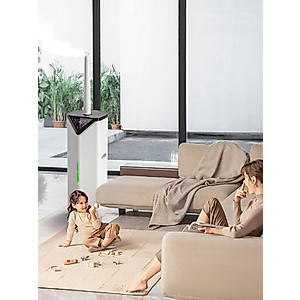 19L/5Gal Large Humidifiers for Bedroom 2800 sq ft, Quiet Humidifiers for Large Room, Floor Humidifier with 3 Mist Mode & Auto 180°Mist Tube for Home Whole House School Office Commercial Plants