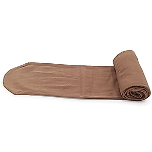 DANCEYOU Slight Shimmery Footed Tights Girls and Women Size Sparkly Skin Tone for Costume, Dance and Daily Dressing, Toast LA