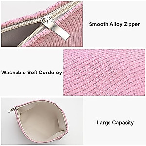 SANYETS Makeup Bag, Cosmetic Bags for Women, Cosmetic Bag for Purse, Small Makeup Bag, Mini Makeup Bag, Small Pouch, Pink Makeup Bag, Cute Preppy Things Aesthetic Stuff