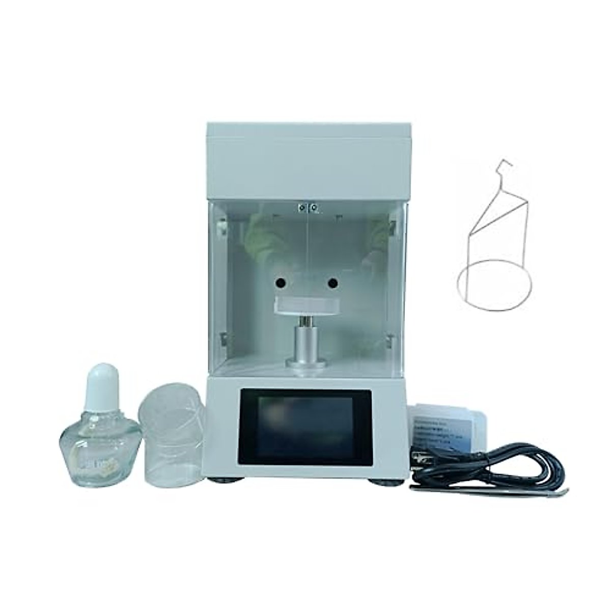 ﻿CNYST Du Nouy Ring Tensiometer Surface Tension Meter Tester with Platinum Ring Method 0-1000mN/m Support Data Storage Password Management Function Real-time Measurement Curve