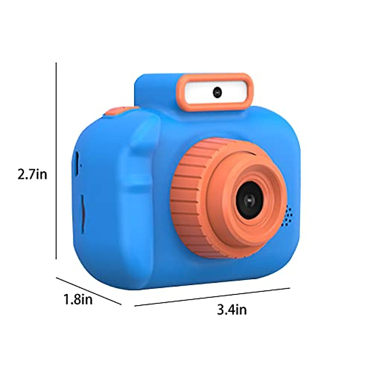 Kids Camera, Gifts for Boys, Girls of Age 3-9, 1080P HD Digital Video Cameras for Toddler, 48MP high Definition Digital Camera, 32GB SD Card,Video And Games, With Flashlight, 800mah Battery (Blue)