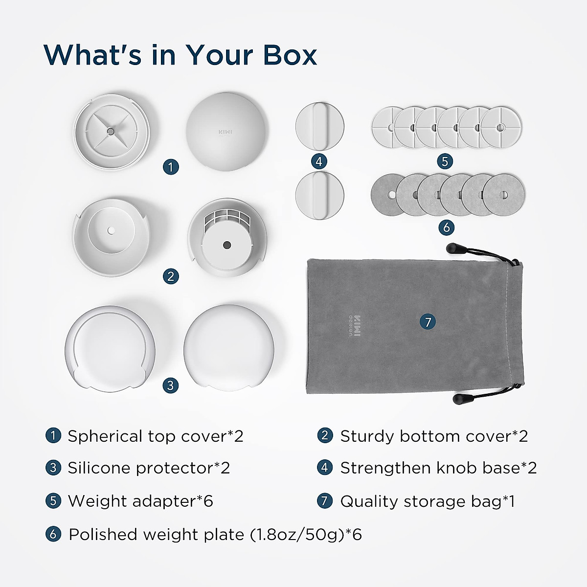 KIWI design VR Weight Controller Compatible with Quest 2 Fitness Accessories, Adjustable Weight Controller Work with All VR Exercise Game APPs, with Protector Cover (Stock Controllers NOT Included)