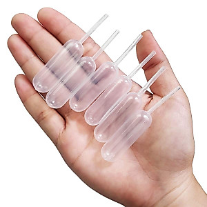 Cupcakes Pipettes, 100PCS 4ml Clear Plastic Transfer Liquid Dropper Pipettes, Suitable for Chocolate or Strawberries Cupcakes, Ice Cream, Mini Cakes, Waffles, Children's Painting, Kitchen Supplies