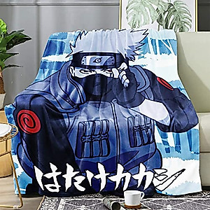 Naruto Shippuden 45" x 60" Fleece Blanket, Featuring Kakashi Hatake, Bedding, Throw, Home Decor by Just Funky, Officially Licensed