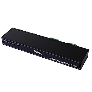 BeElion 16 Channel Video Balun BNC to RJ45 Passive Transceiver Converter for CCTV DVR Camera System, BNC| RJ45| CAT5 Connector