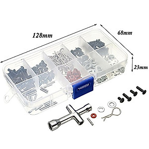 prorcmodel 270 in One Set Screws Box Repair Tool Kit for 1/10 HSP RC Car DIY Kits 94188