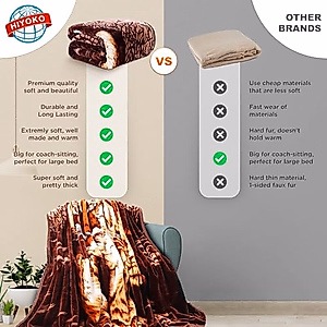 Tiger Blanket Mink Blanket Korean Blanket Heavy Blankets Queen Size Tiger Throw Blanket Korean Mink Blanket Tiger Statue Animal Blanket Bed Warm Blanket Full Queen Animal Blankets Mexican Blanket