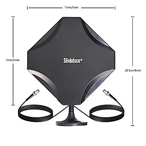 MIMO Antenna External 4G LTE 5G Dual TS9 Magnetic Base/Suction Antenna Compatible with Netgear AT&T Nighthawk M6 Pro MR6110 MR6500 M1 MR1100 LB1120/21, LB2120 Hotspots Router, Slinkdsco