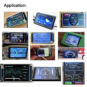 Nextion Basic Display 2.4'' NX3224T024 2.4inch TFT Resistive Touch Screen Panel 320X240 UART HMI Intelligent LCD Display Module for Arduino Raspberry Pi ESP8266