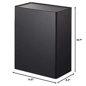 Yamazaki Home Organizer Stacker/Nursery Diaper Dispenser | Steel | Rolling Carts, One Size, Black