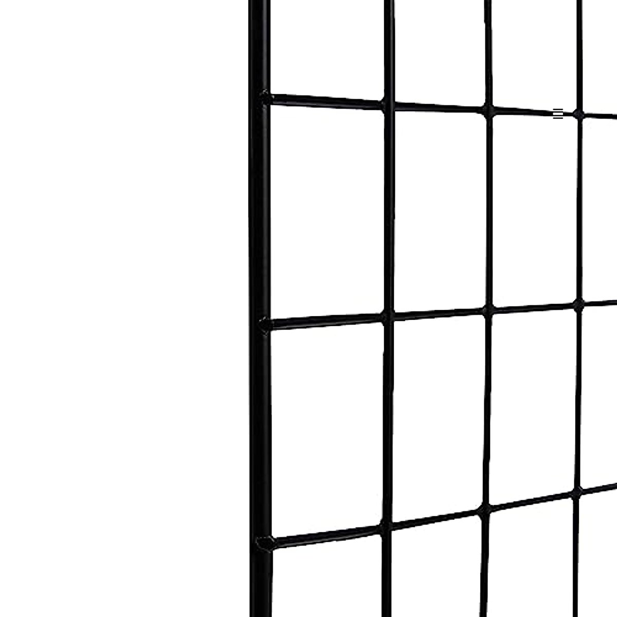 Amazon Basics 6-Cube Wire Grid Stackable Storage Shelves, 12 x 12-Inches, Black, 12.6"D x 26"W x 38"H