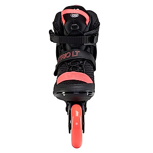 K2 Trio LT 100 Womens Inline Skates, Black/Coral, 11.0
