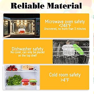 12 Pack 8oz Small Containers with Lids, Reusable Plastic Dressing Containers for Snack and Puree Salad Dressing Container to Go Deli Containers Freezer Condiment Containers Dishwasher Safe BPA Free