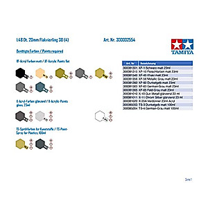 Tamiya 300032554 – 1: 48 WWII German Flak VIERLING 38 20 mm (4)