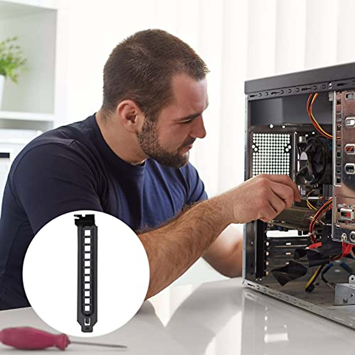 SOLUSTRE 60 PCS pci Blank Computer Chassis Block PCI Slot Cover Slot Cover for Computer Case Computer case Slot Covers PCI Plate Expansion Slot Cover gpu Metal -