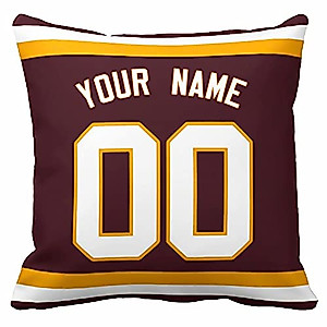 Throw Pillow 2 Packs Custom Any Name and Number for Men Youth Boy Gift