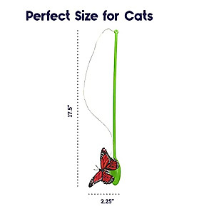 Petstages Butterfly Chase Cat Teaser Wand
