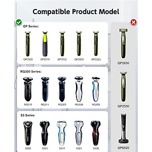 Replacement Power Cord Charger Adapter A00390 for Philips Norelco Mens Multigroom Trimmer MG5700 and OneBlade Shavers QP2510, QP2520, QP2620, QG3340