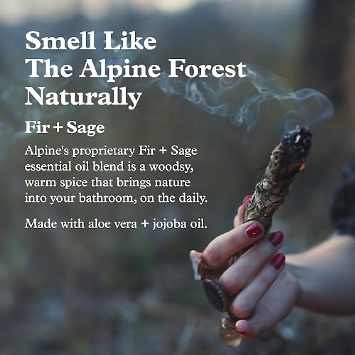 Alpine Provisions Fir & Sage Shampoo - Naturally Repair, Cleanse, and Hydration with Essential Oils, Jojoba, Aloe Vera - Vegan, Sulfate - Plant-Based Hair Care for Healthier, Softer Hair - 16.9 FL Oz