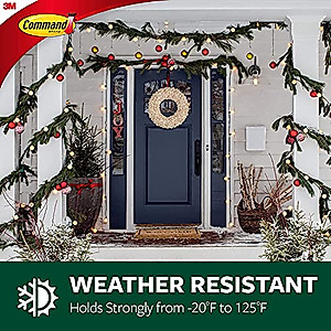 Command Outdoor Decorations Set - Home decor with Outdoor Light Clips and Outdoor Hooks, Command Strips Included