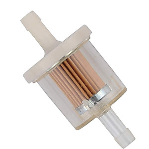 Set of 2, 691035 493629 Universal 40 Micron 1/4 Inline Fuel Filter fits for Briggs & Stratton Kawasaki 49019-7001 7-07061 Kohler 2505007S 2505021S husqvarna Lawnmower Parts (Black)