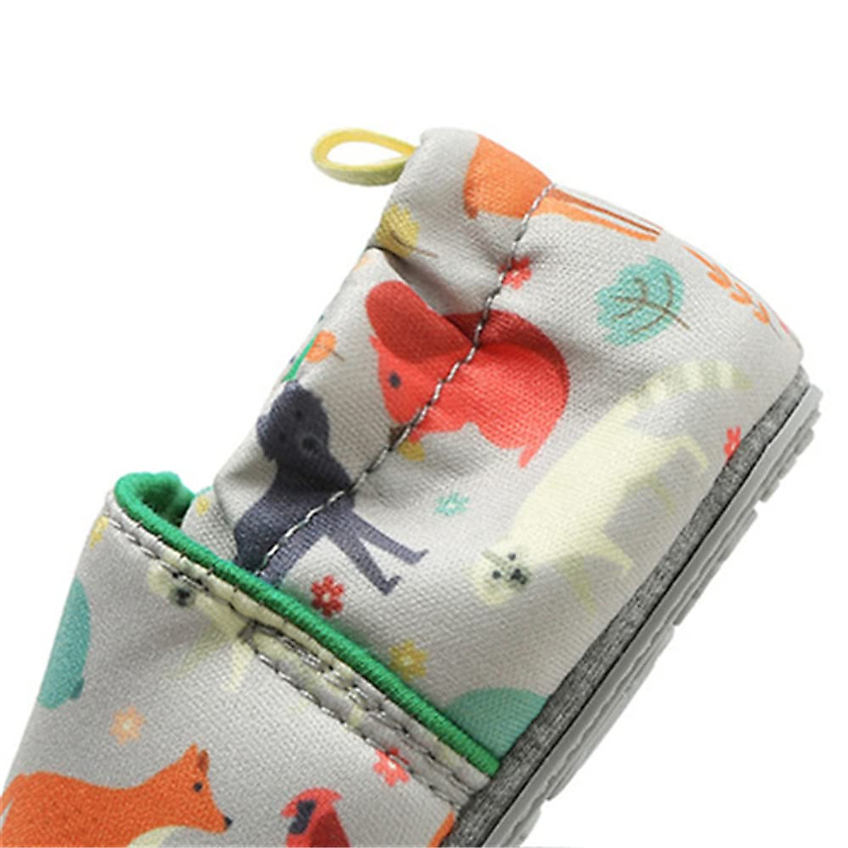 Timatego Toddler Baby Boys Girls Shoes Non Skid Slipper Sneaker Moccasins Infant First Walker House Walking Crib Shoes(6-24 Months) Baby Shoes 12-18 Months Toddler, 01 Grey Fox