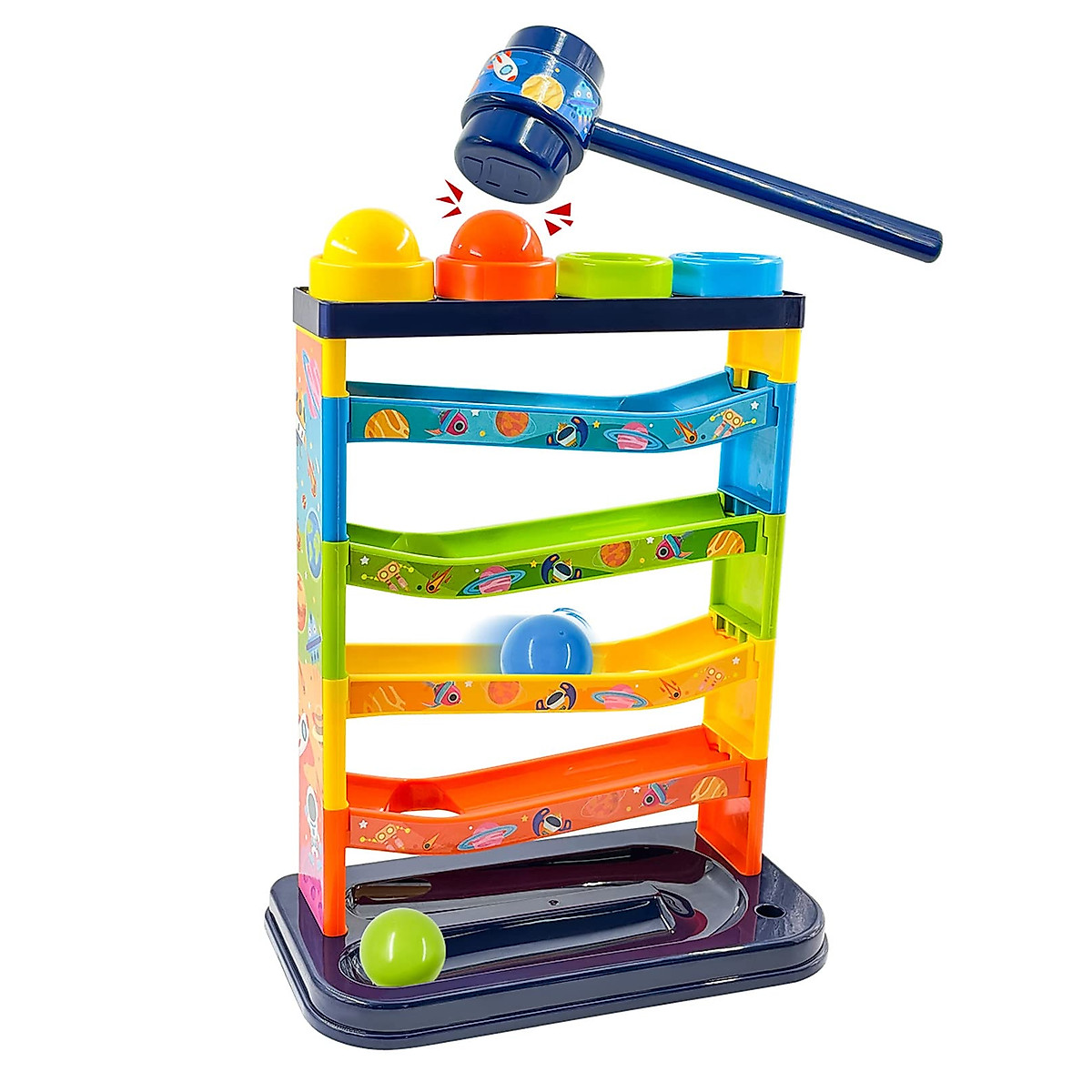 JooyTooy Pound a Ball Toy for Toddlers Boys and Girls, Drop Ball Toys Best Gifts for 1 2 3 4 5 Years Baby,STEM Educational Hammer Toys, Learning, Active, Early Developmental Toys