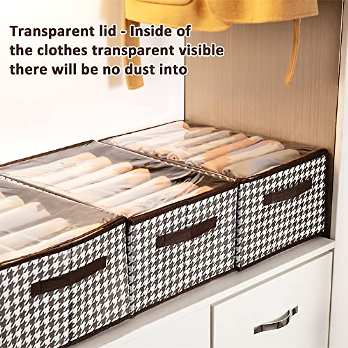 uapryti Drawer Organizers for Clothing - Foldable Closet Organizers and Storage,Washable Wardrobe Clothes Organizer(3PCS,6 Grids+7 Grids+9 Grids)