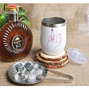 Bridal Gifts for Bride to be Engagement Gift Ideas- Unique 12oz Wine Tumbler, Bachlorette Gifts for Bride, Bridal Wedding Shower Gifts for Wifey, Bride Ring Finger Whiskey Tumbler
